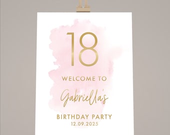 EDITABLE Welcome Sign, 18th Birthday Decor - Etsy