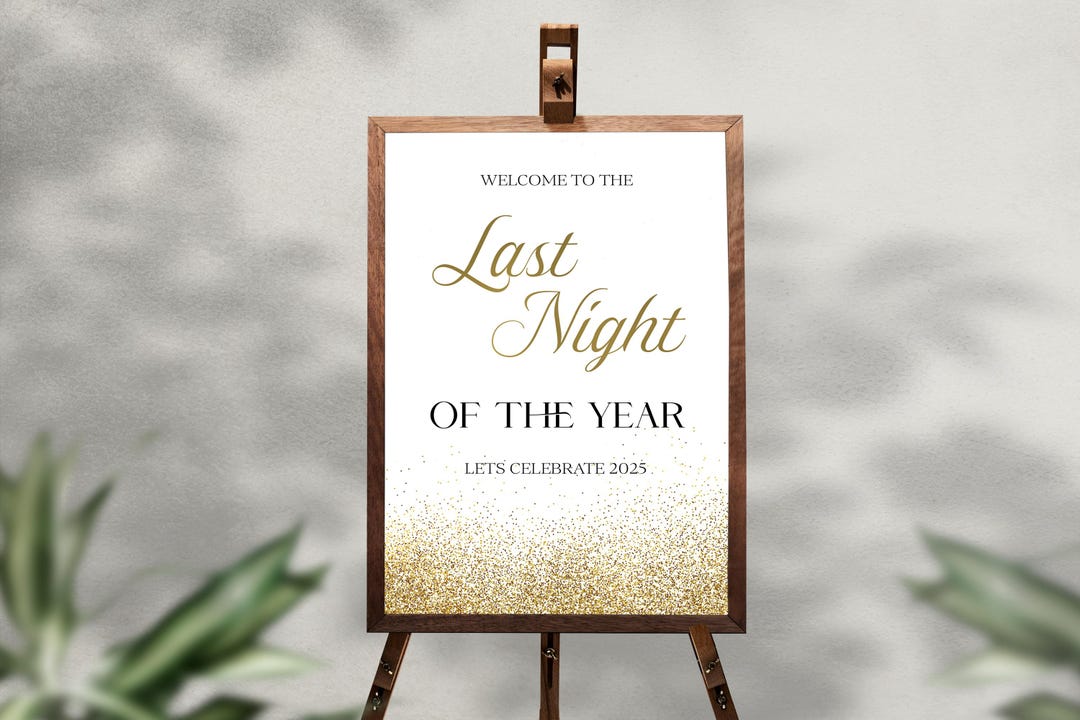 New Year's Eve Party Welcome Sign - Etsy