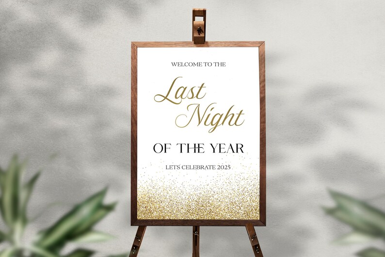 New Year's Eve Party Welcome Sign - Etsy