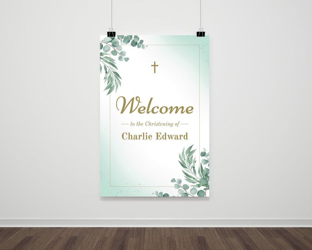 Christening Welcome Sign - Etsy