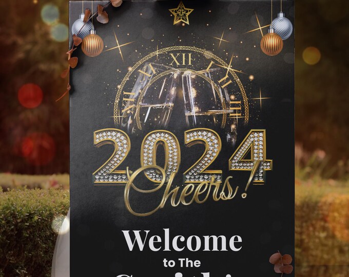 Editable New Year's Eve Welcome Sign Template, Welcome to the Last ...