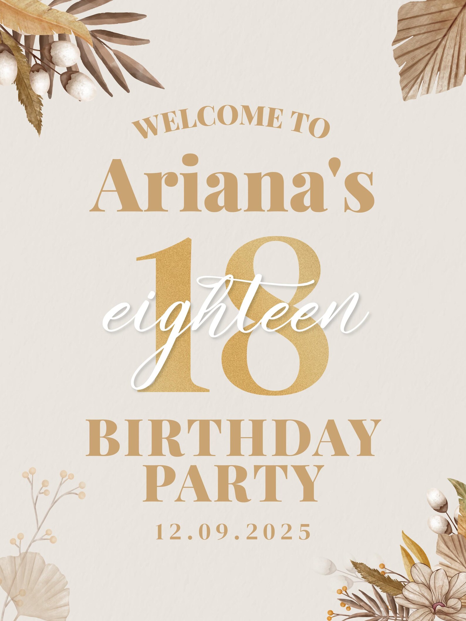 18th Birthday Welcome Sign - Etsy
