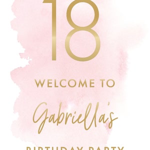 18th Birthday Welcome Sign - Etsy UK
