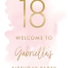 18th Birthday Welcome Sign - Etsy UK