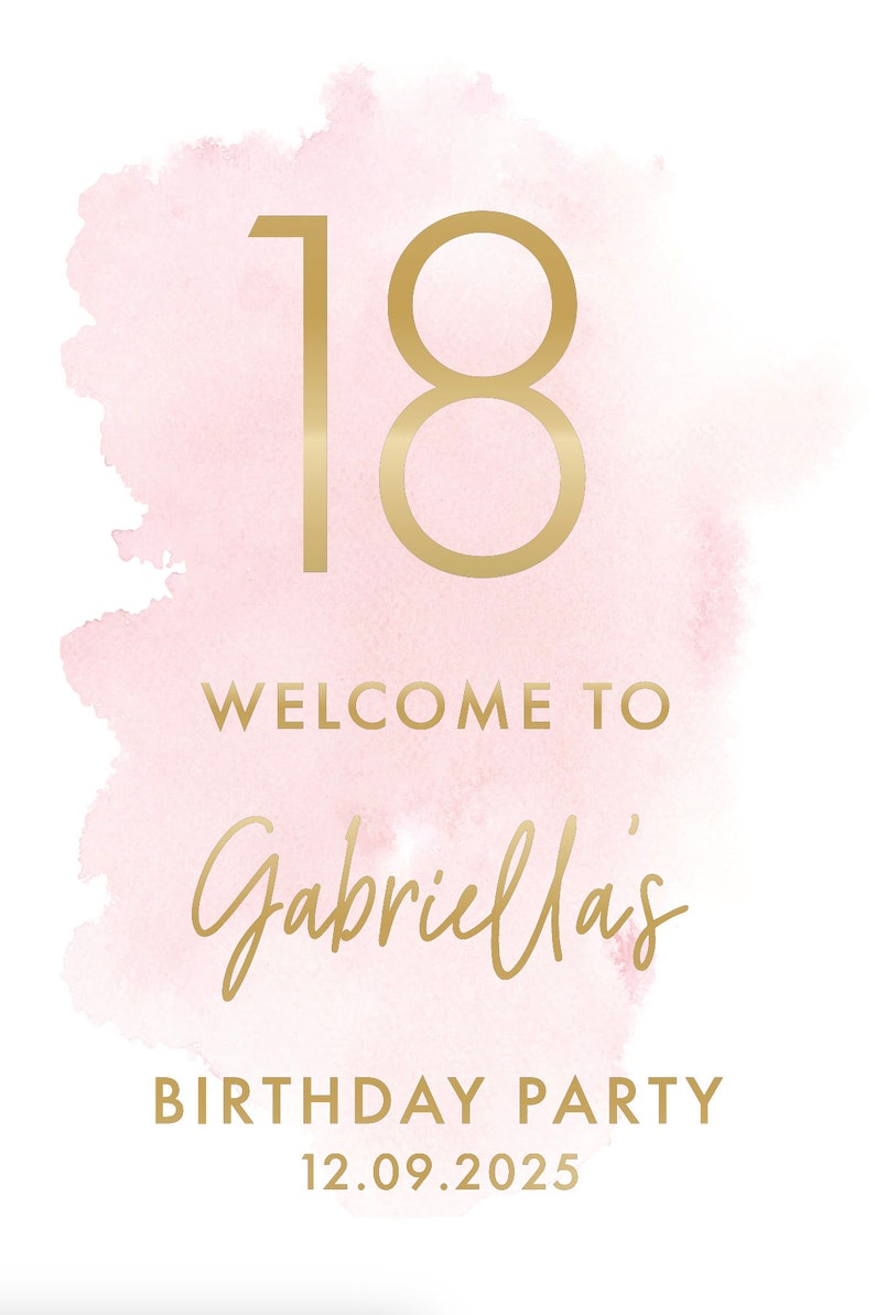 18th Birthday Welcome Sign - Etsy UK