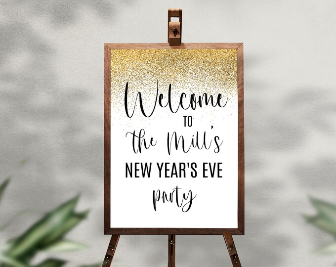 Editable New Year's Eve Welcome Sign Template, Welcome to the Last ...