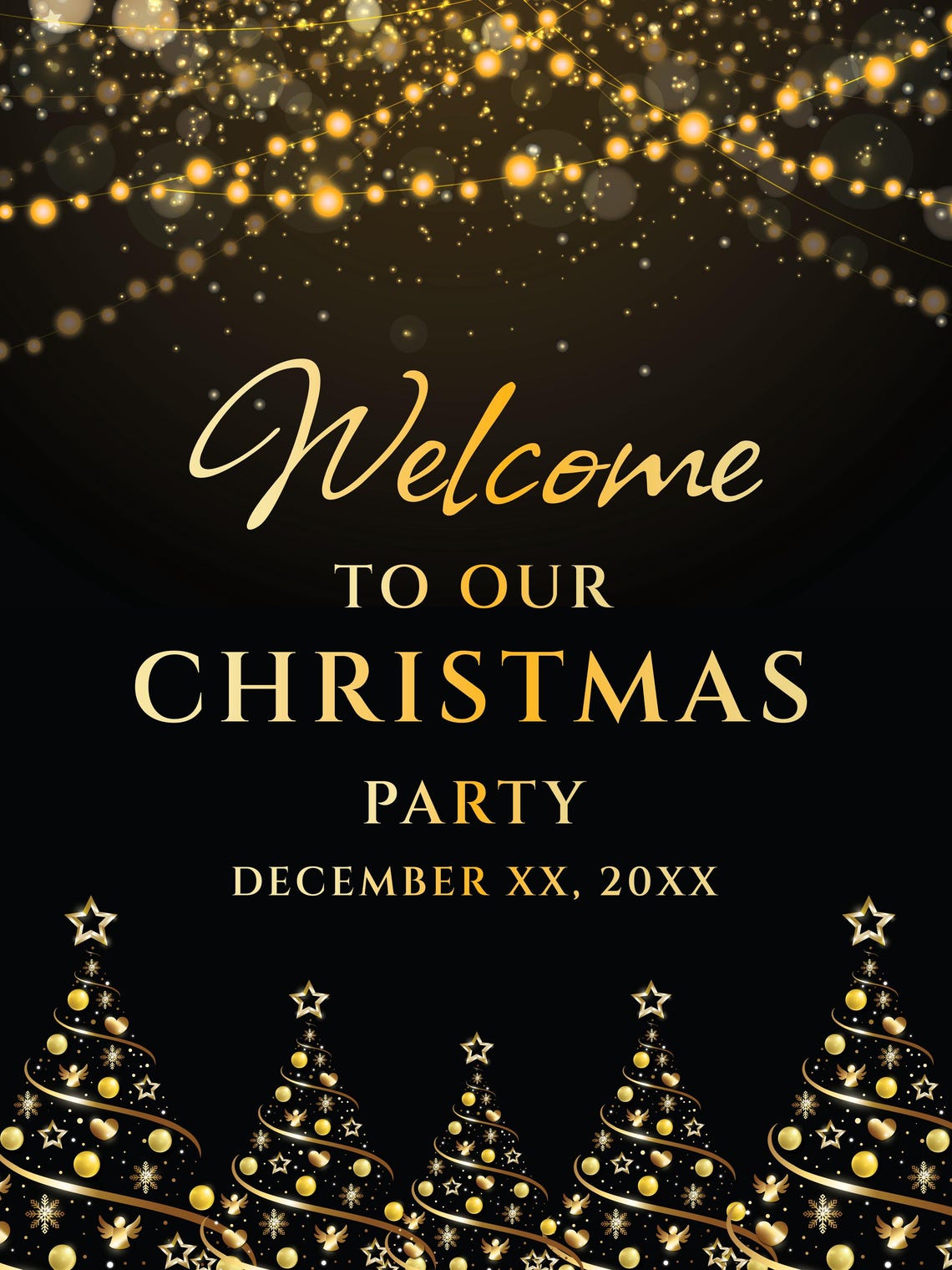 Christmas Party Welcome Sign - Etsy