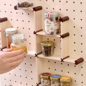 Modular Spice Storage Module - Pegboard Kitchen Organizer - 100% Made ...