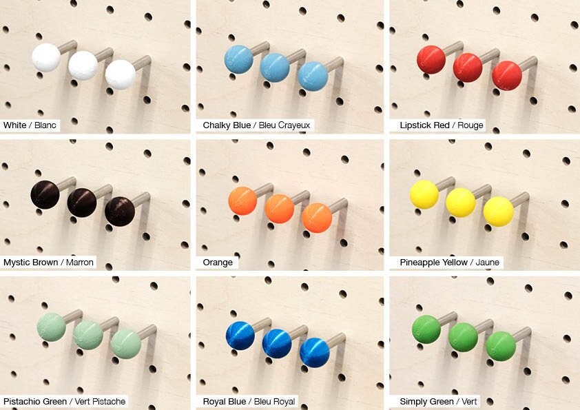 Colored Pegs for Pegboard Easy to Use, Sturdy Construction, Many Colors ...
