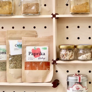 Modular Spice Storage Module - Pegboard Kitchen Organizer - 100% Made ...