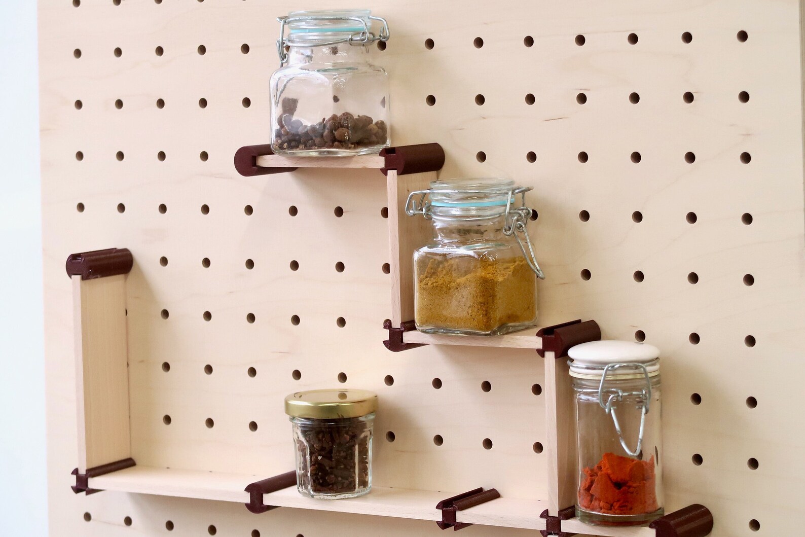 Modular Spice Storage Module - Pegboard Kitchen Organizer - 100% Made ...
