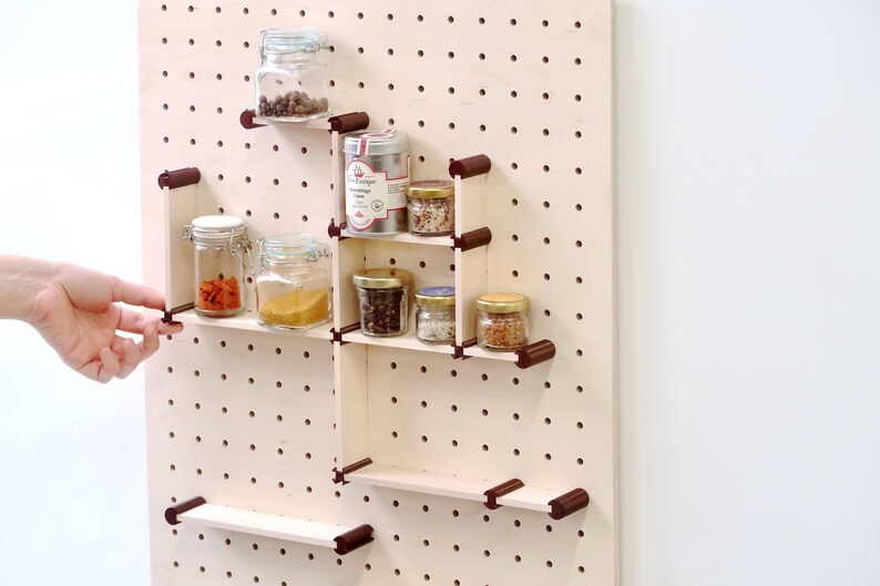 Modular Spice Storage Module - Pegboard Kitchen Organizer - 100% Made ...
