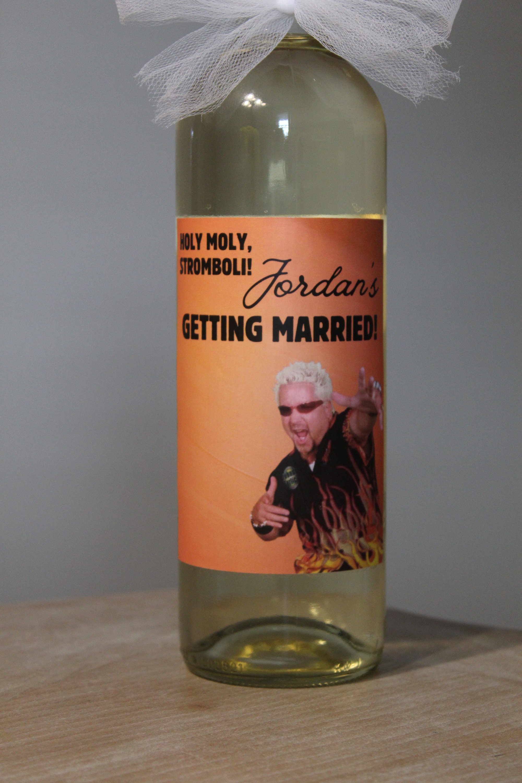Guy Fieri Flavortown Bachelorette Label Sticker | Custom Funny Wine ...