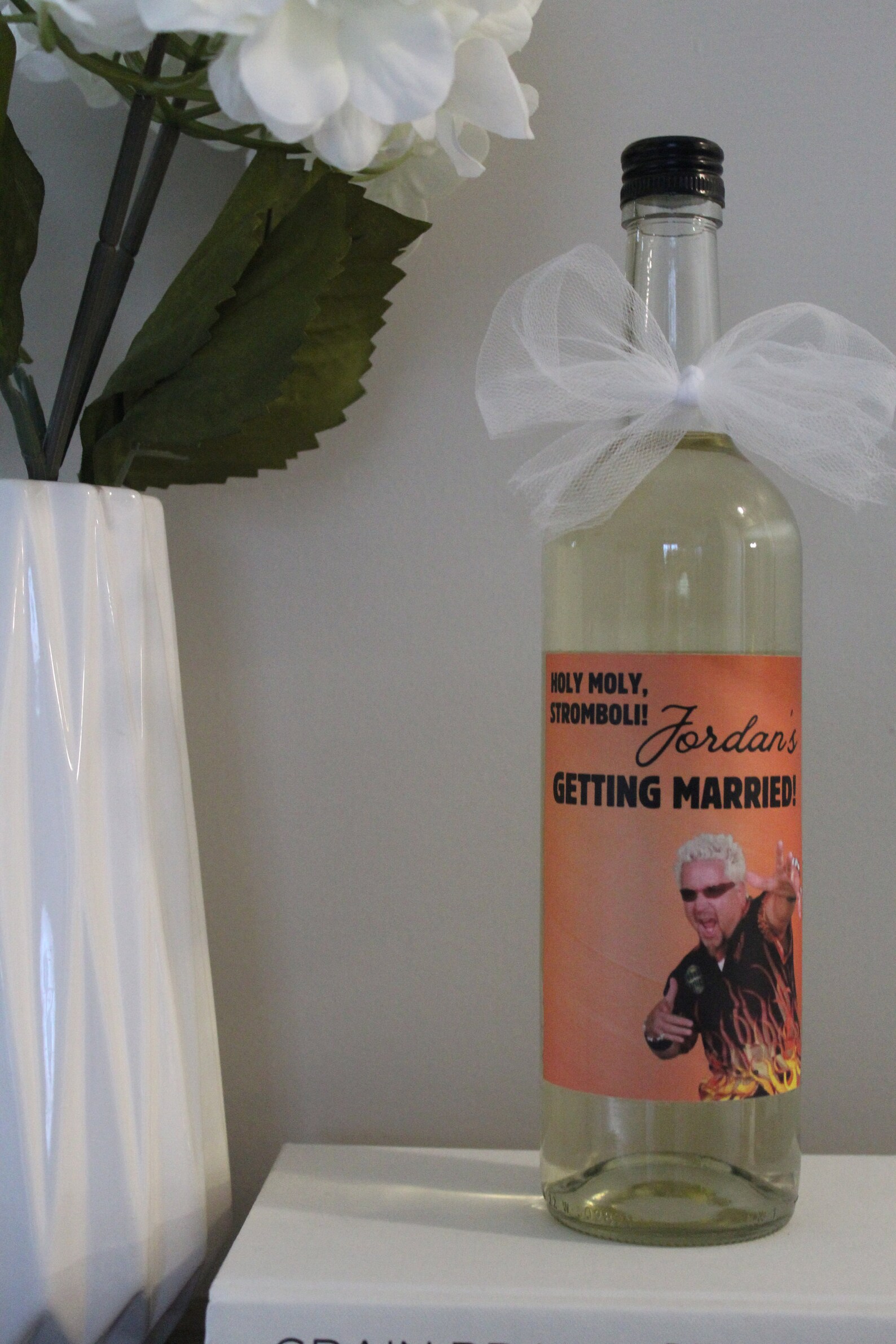 Guy Fieri Flavortown Bachelorette Label Sticker | Custom Funny Wine ...