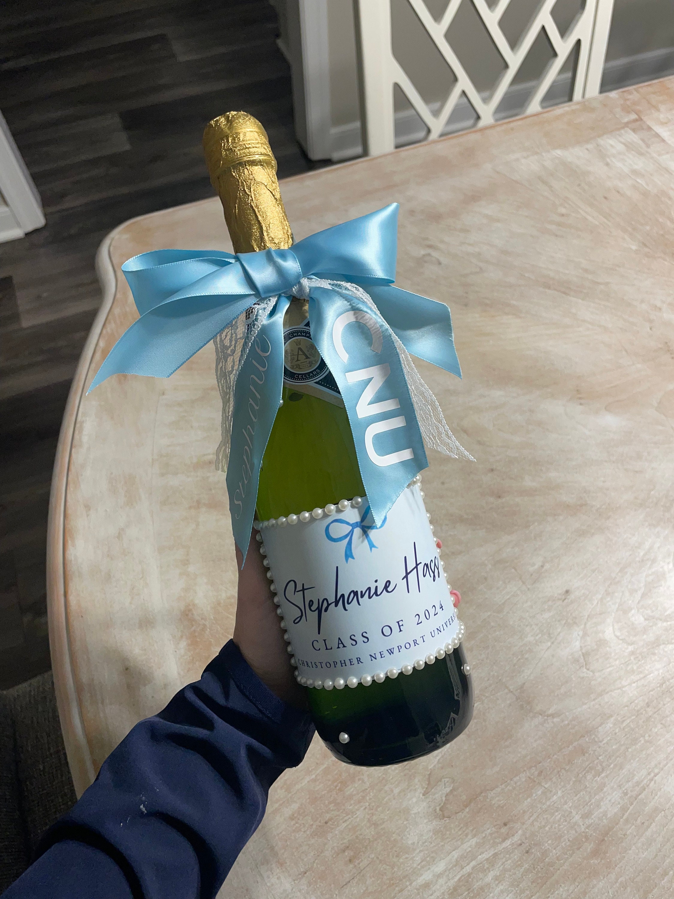 Graduation Wine Label Custom Wine Label Congrats Graduate Champagne ...