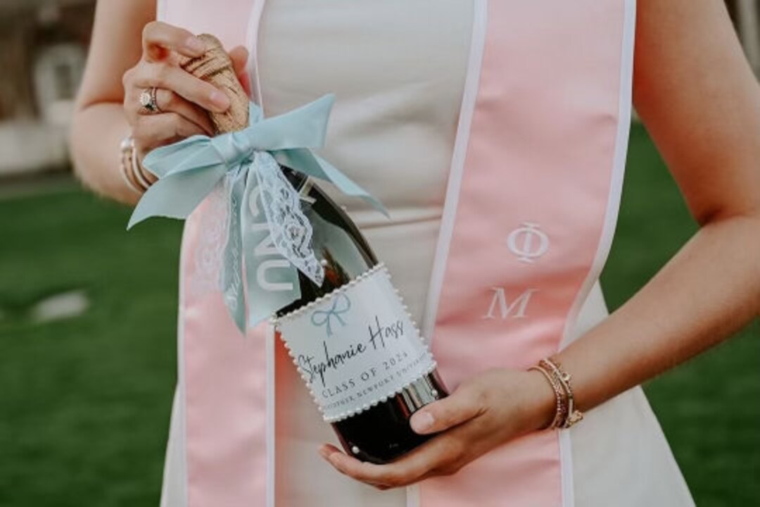 Custom Graduation Wine Label | Waterproof Congrats Gift - Etsy