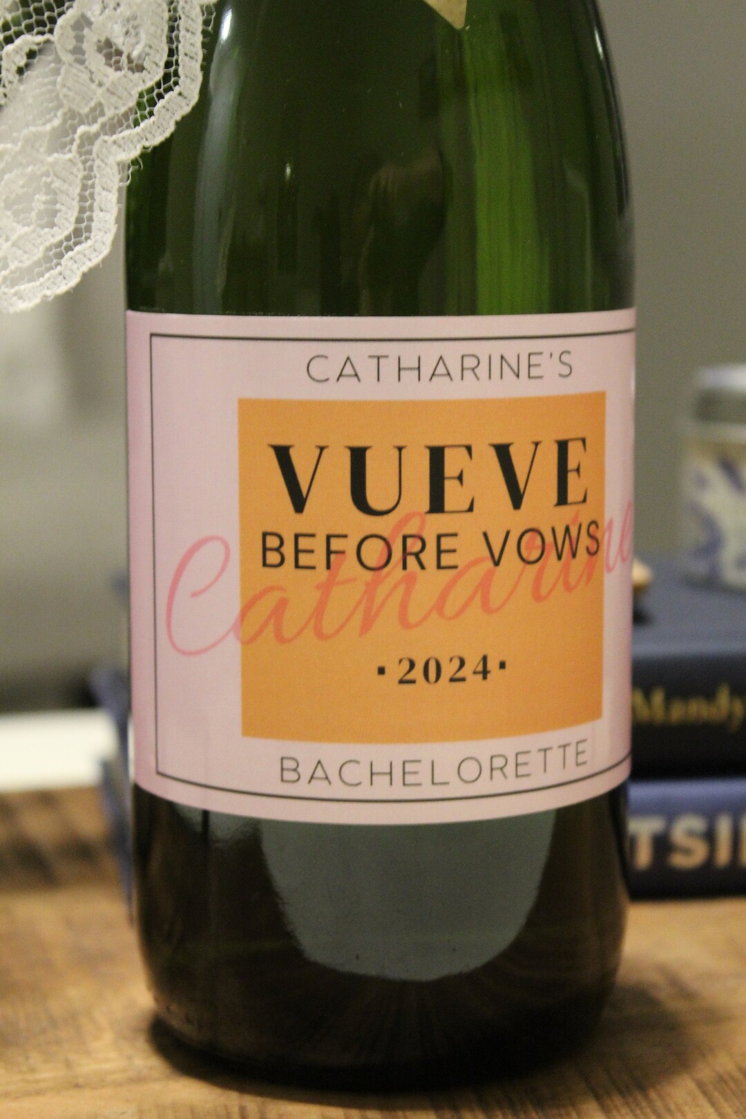 Vueve Before Vows Label | Bachelorette Champagne Wine Label | Custom ...