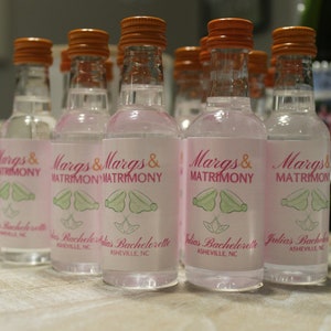 Margs and Matrimony Airplane Bottle Label | Custom Liquor Bottle ...