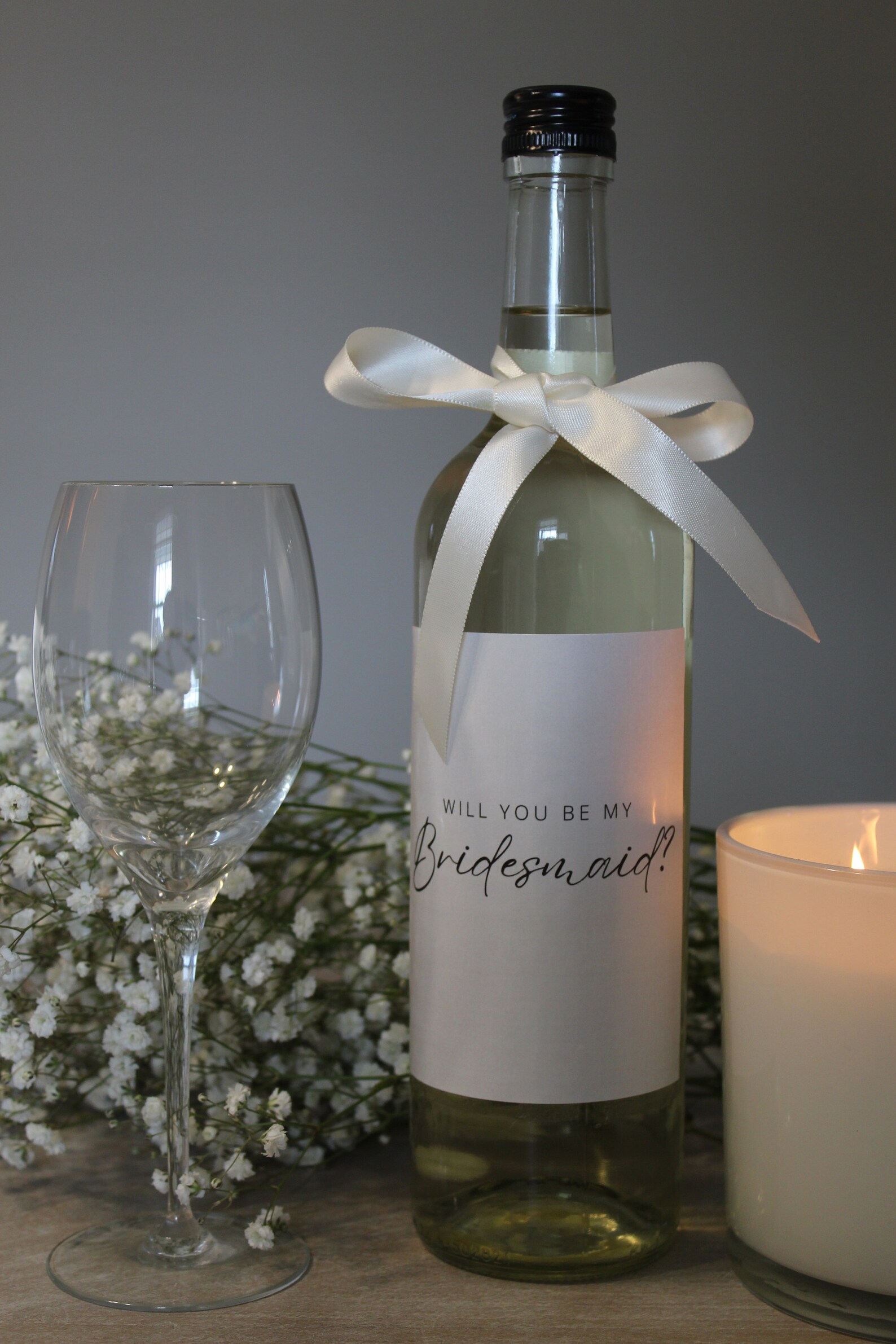 Will You Be My Bridesmaid | Custom Wine Label | Bridesmaid Proposal ...