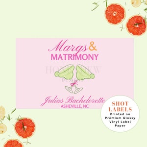 Margs and Matrimony Airplane Bottle Label | Custom Liquor Bottle ...