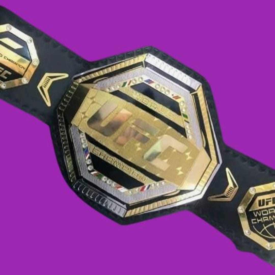 UFC WORLD HEAVYWEIGHT Wrestling Championship Title Belt - Etsy