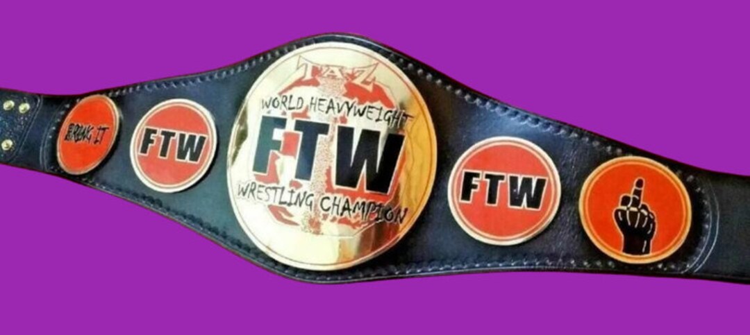 TAZ FTW Heavyweight Championship Title Belt - Etsy