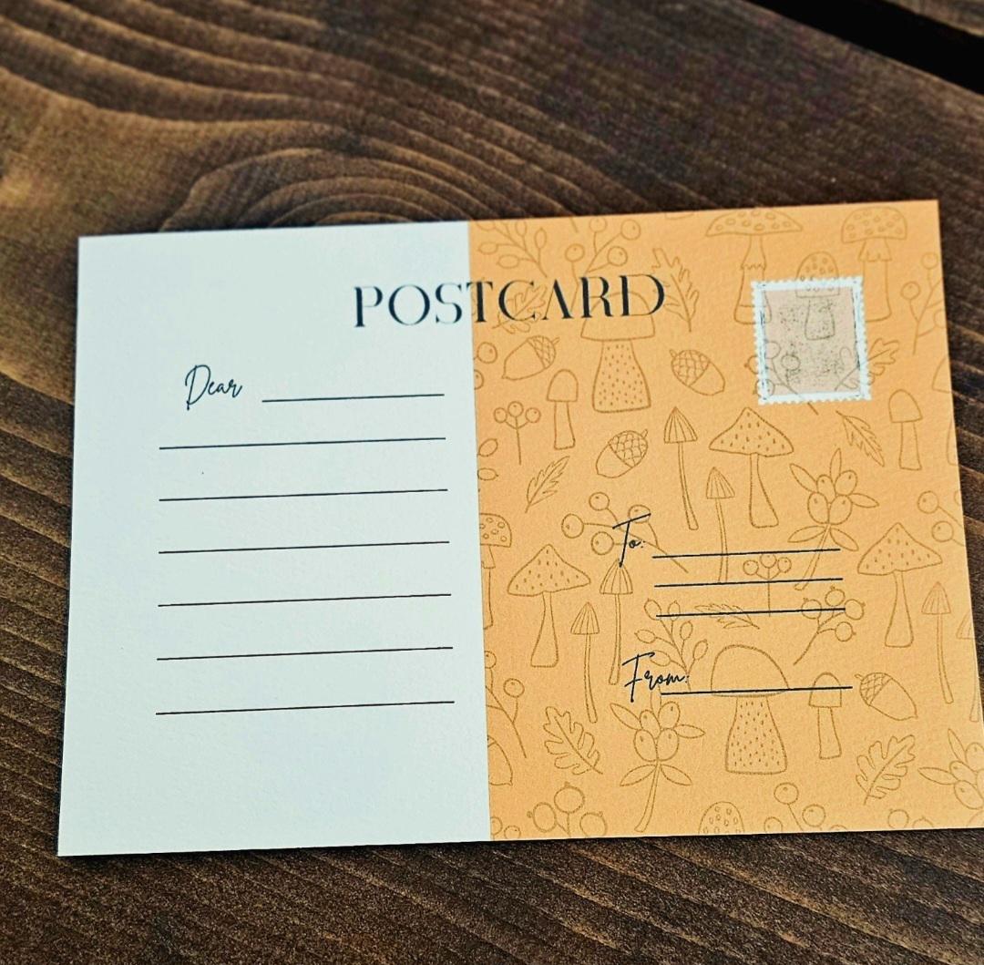 Cottagecore Collection Set Design 1, Includes 2 Postcards & 2 Magnetic ...