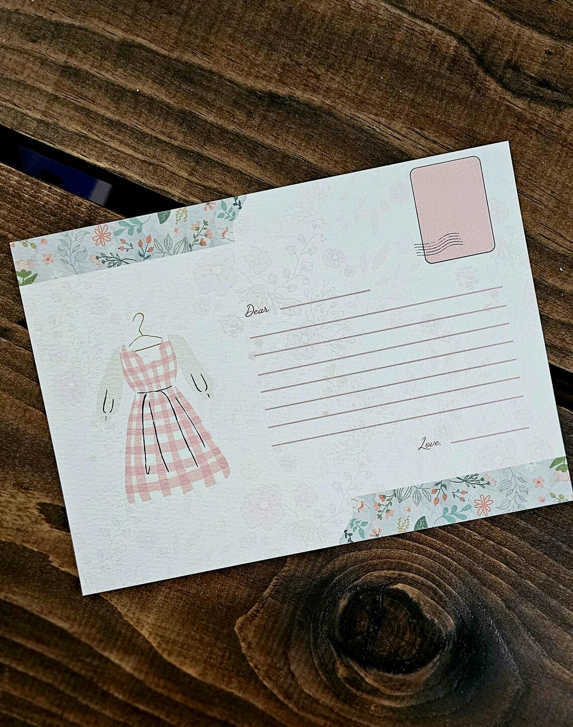 Cottagecore Collection Set Design 5, Includes 2 Postcards & 2 Magnetic ...