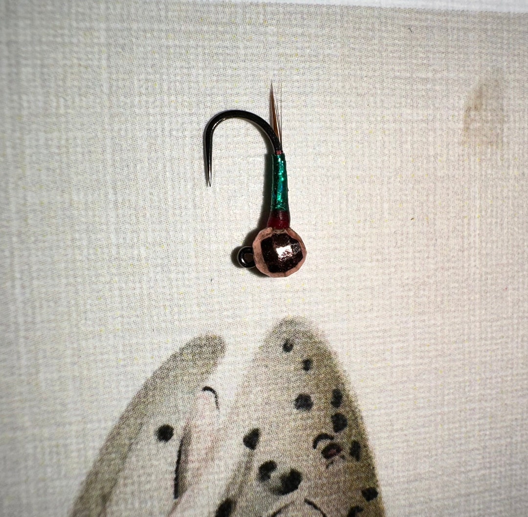 Green Perdigon W/red Hotspot - Etsy