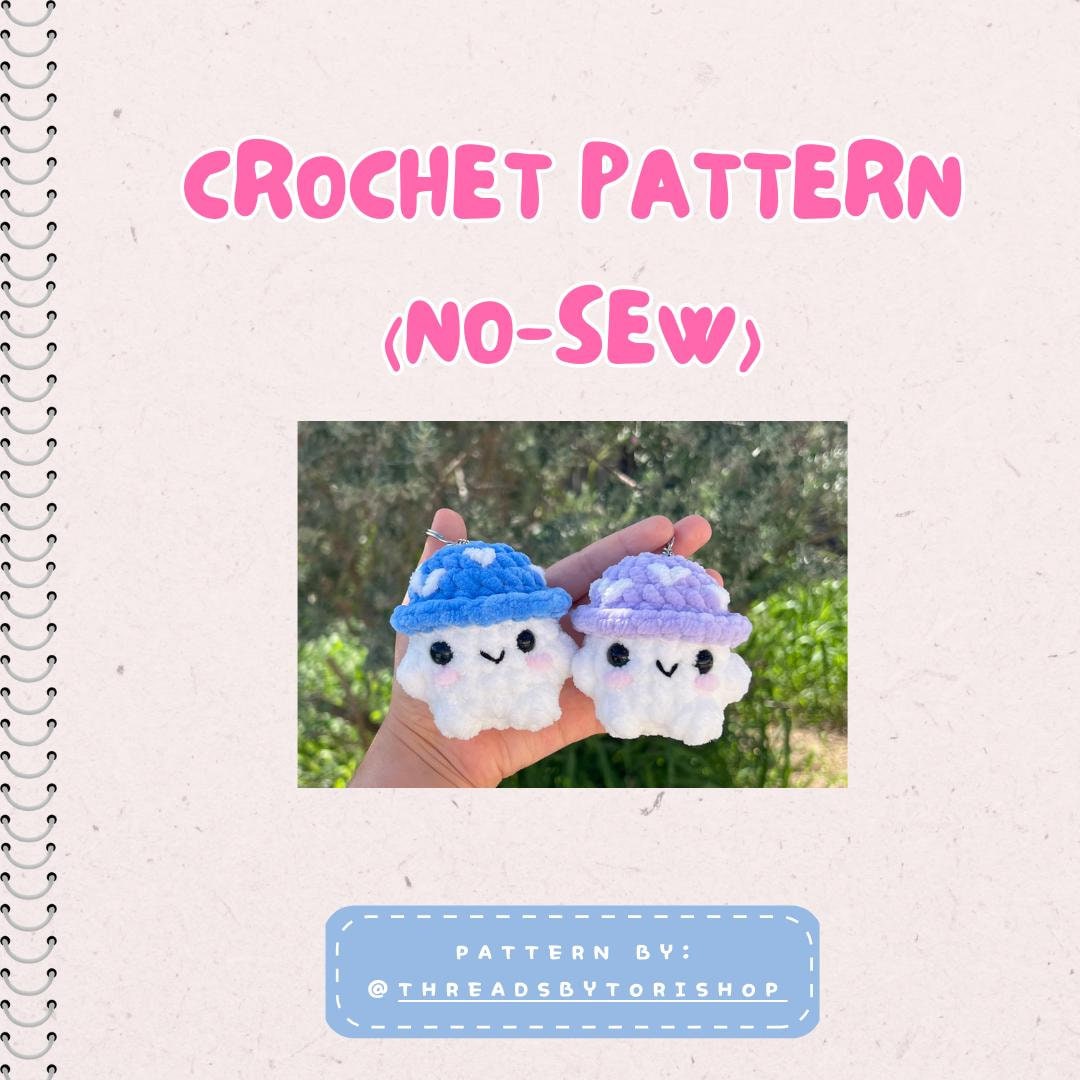 NO-SEW Mini Mushroom Crochet Pattern | Crochet Amigurumi | Mushroom ...