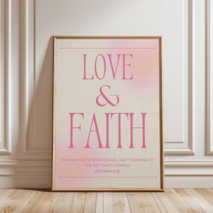 Pink Modern Christian Wall Art Set of 3 Printable Bible Verse Artwork ...