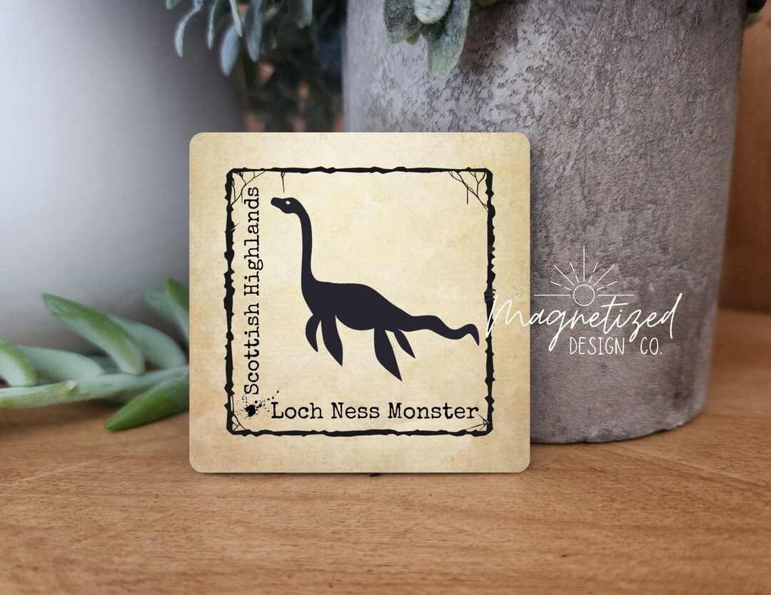 M115, Loch Ness Monster Magnet, Cryptid Magnet, Cryptid Gift, Gift ...
