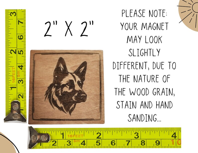 Magnet N20, German Shepherd Magnet, Dog Magnet, Gifts for Pet Owner ...
