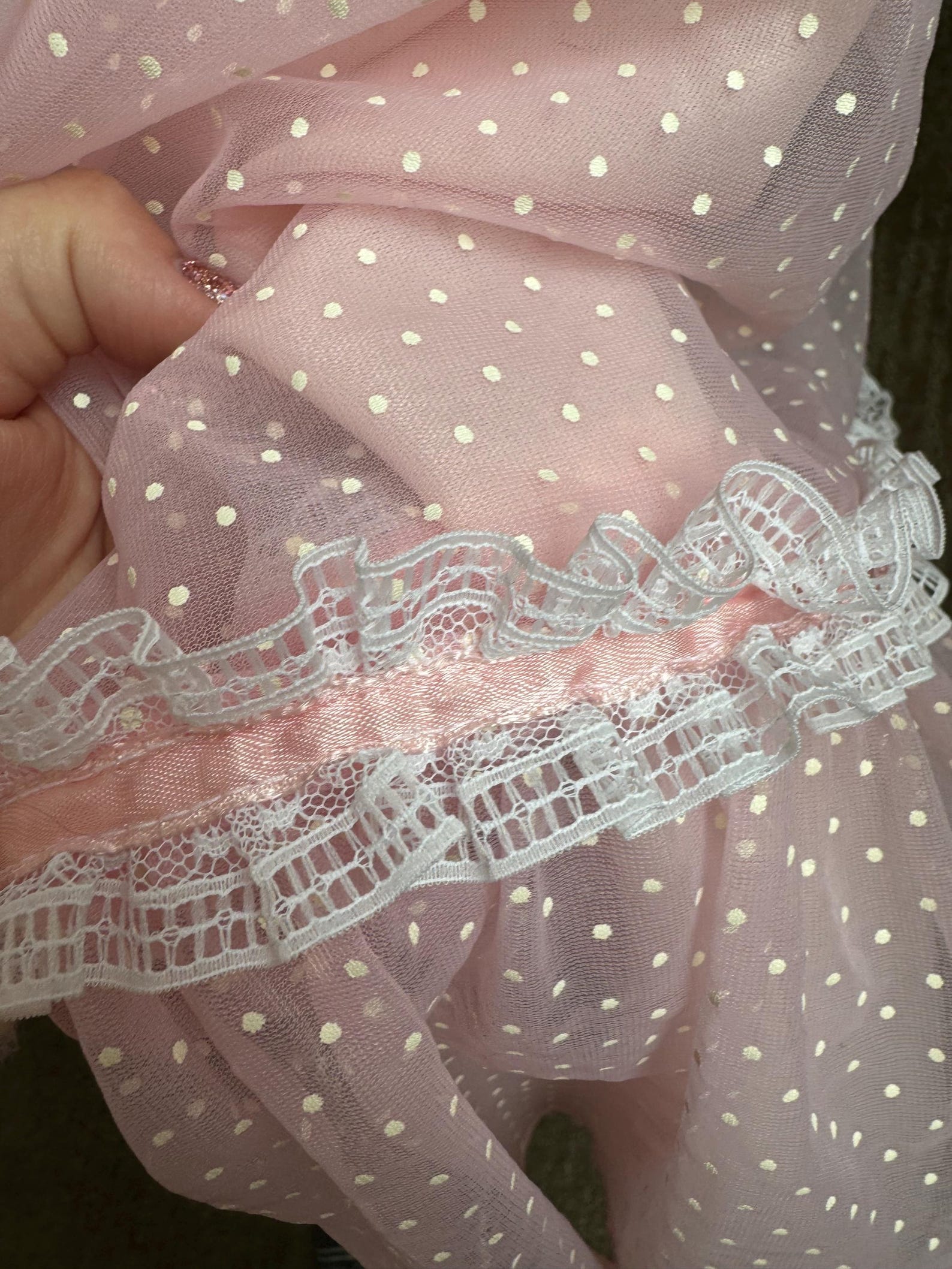 Vintage Light Pink and White Polka Dota 1970s Dress - Etsy