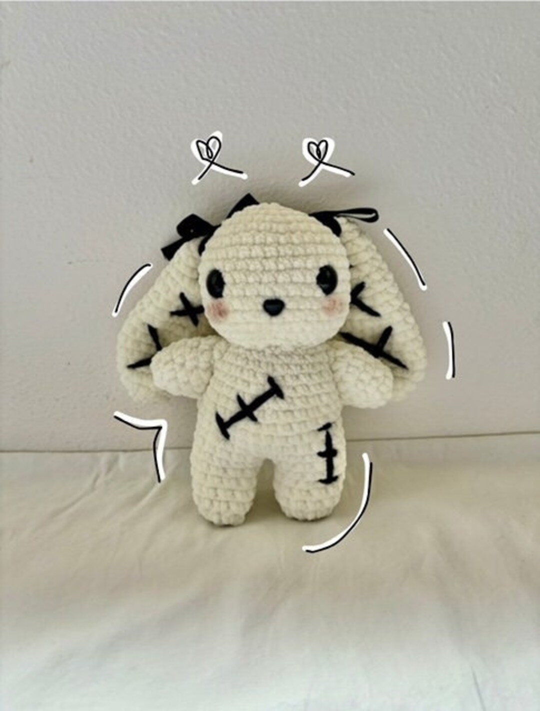 Bunny Plushie, Cute Bunny Plushie, Cute Plushies, Handmade Plushies ...