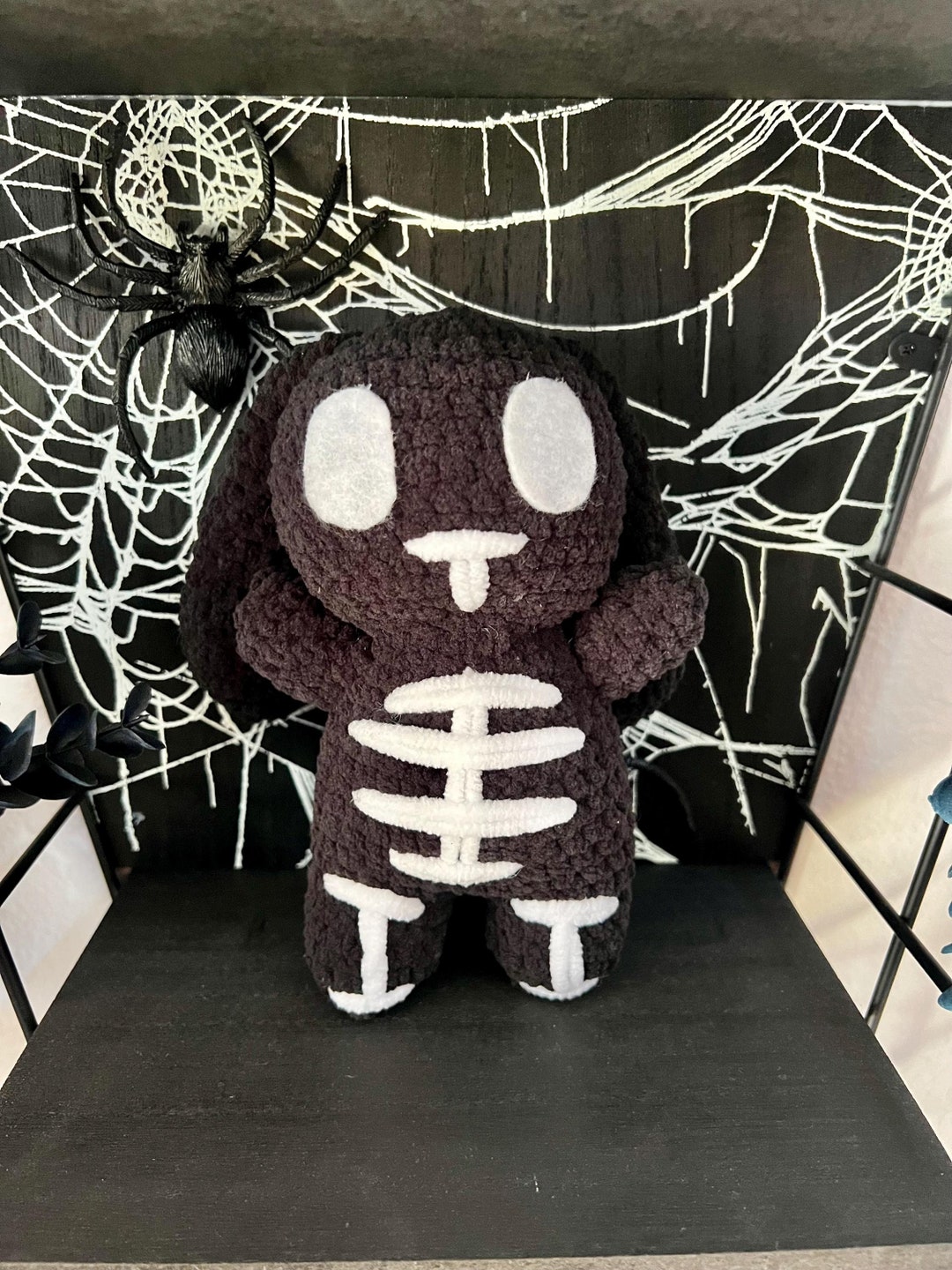 Skeleton Bunny, Bunny Plushie, Halloween Bunny, Spooky Bunny, Cute ...