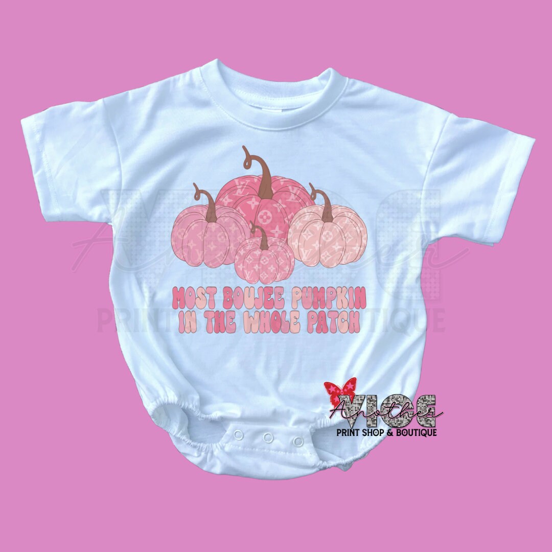 Boujee Pumpkin, Bubble Romper, Baggy Baby Romper, Baby Outfit. - Etsy