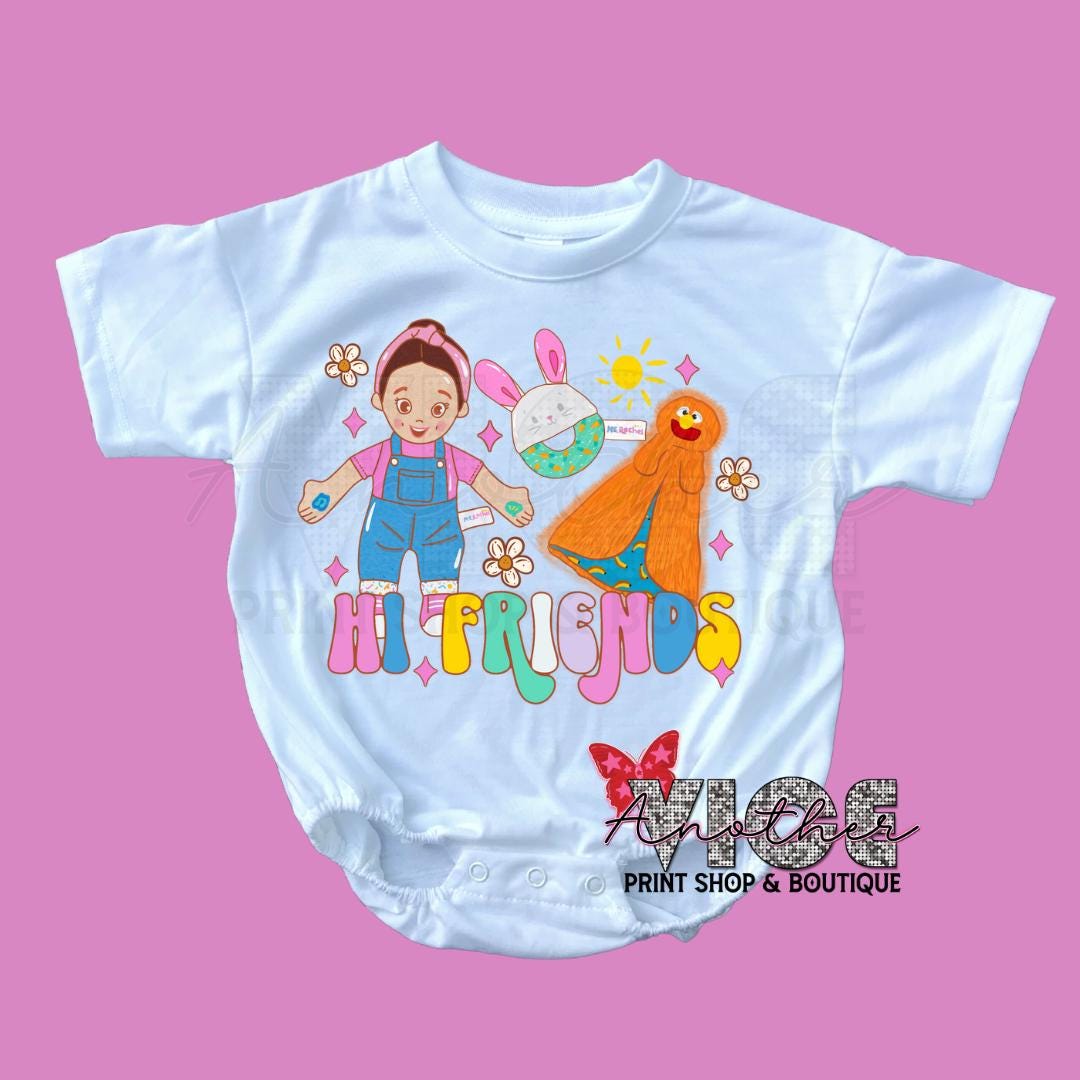 Hi Friends, Miss Rachel Toys Bubble Romper, Baggy Baby Romper, Baby ...