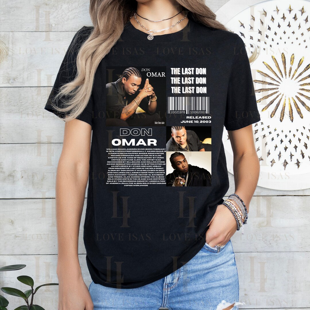 Vintage Don Omar T-shirt,don Omar Album Tshirt, the Last Don Album Tshirt,artist Album Tshirt ...