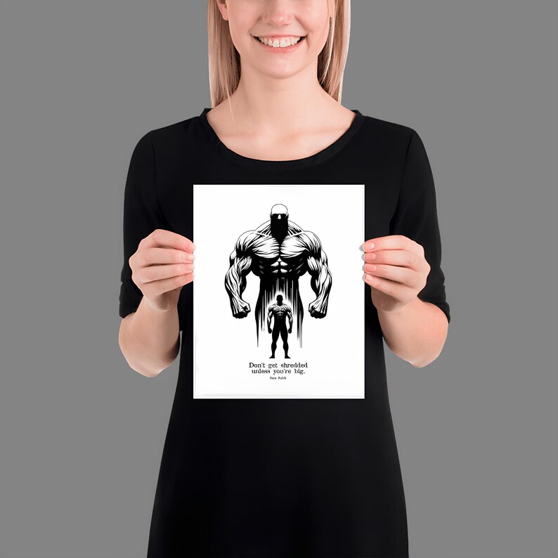 Sam Sulek Quote Poster: 'don't Get Shredded Unless You Are Big ...