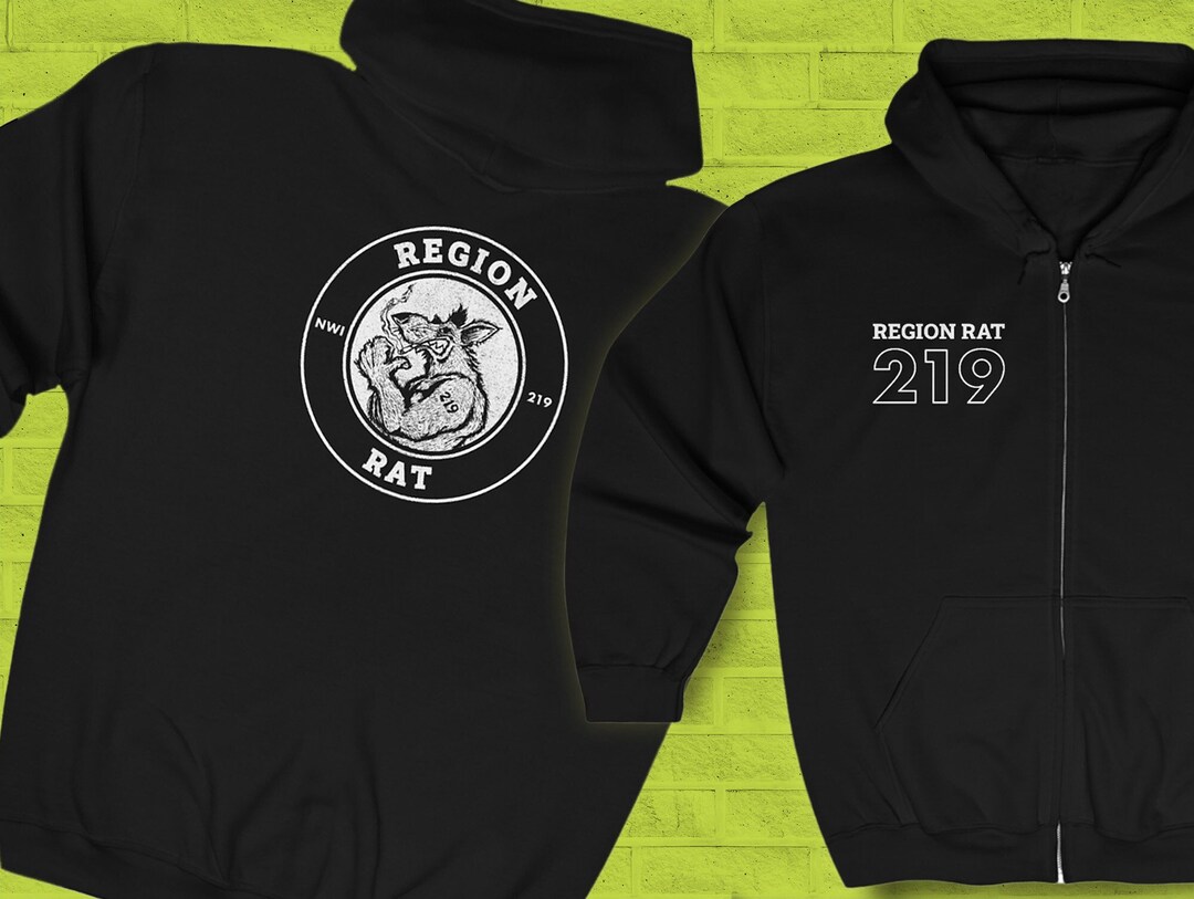 Region Rat Zip up Hoodie Region Rat Shirt the Region Indiana Shirt ...
