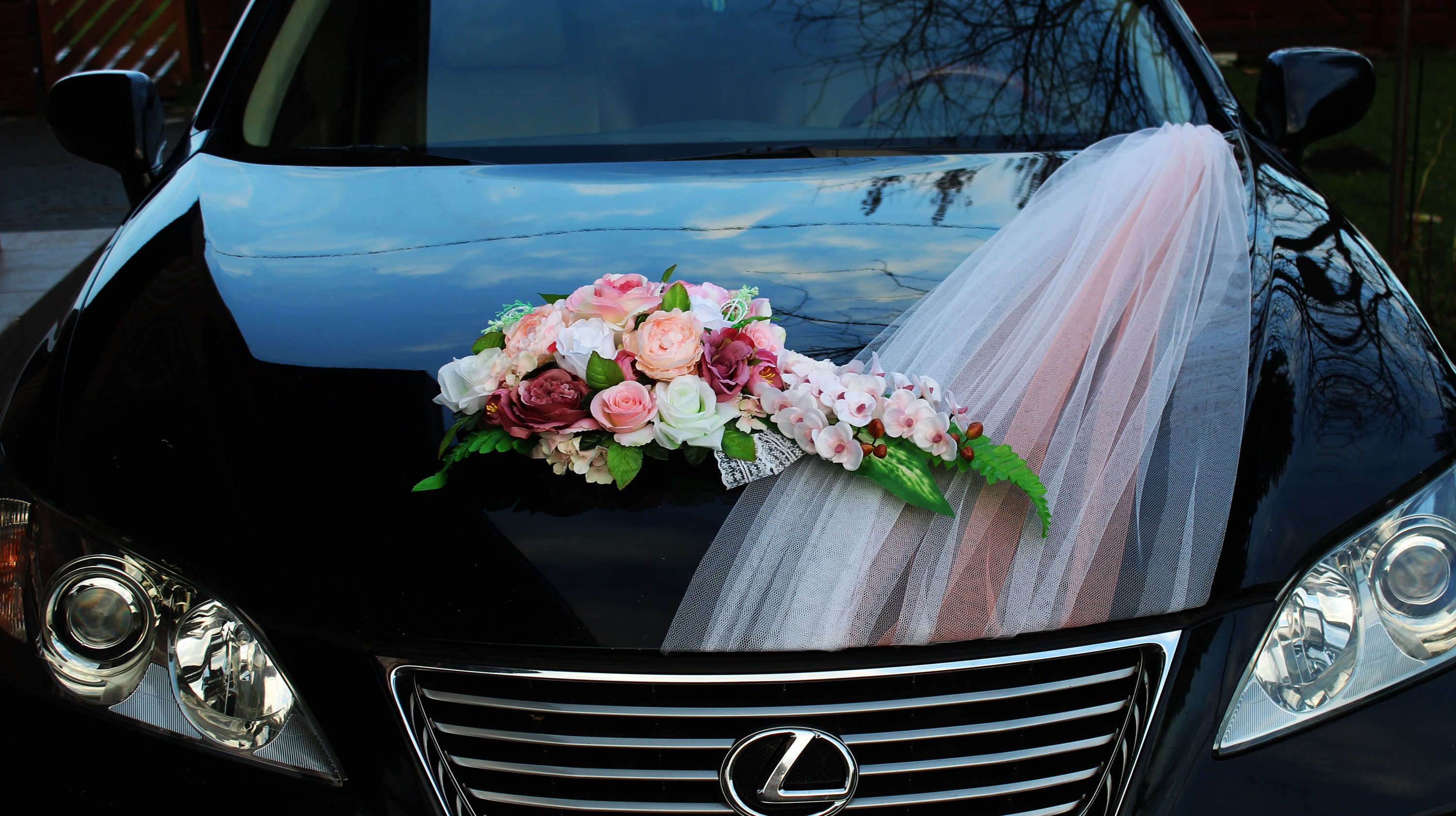 Wedding Car Decoration Car Decoration Kit Silk Roses for Cars Motorcar for Wedding Bridal Car Bouquet Huge Car Bows Pink Wedding Decor Etsy