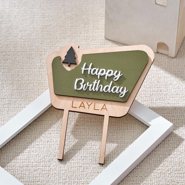 Camping Cake Topper - Etsy