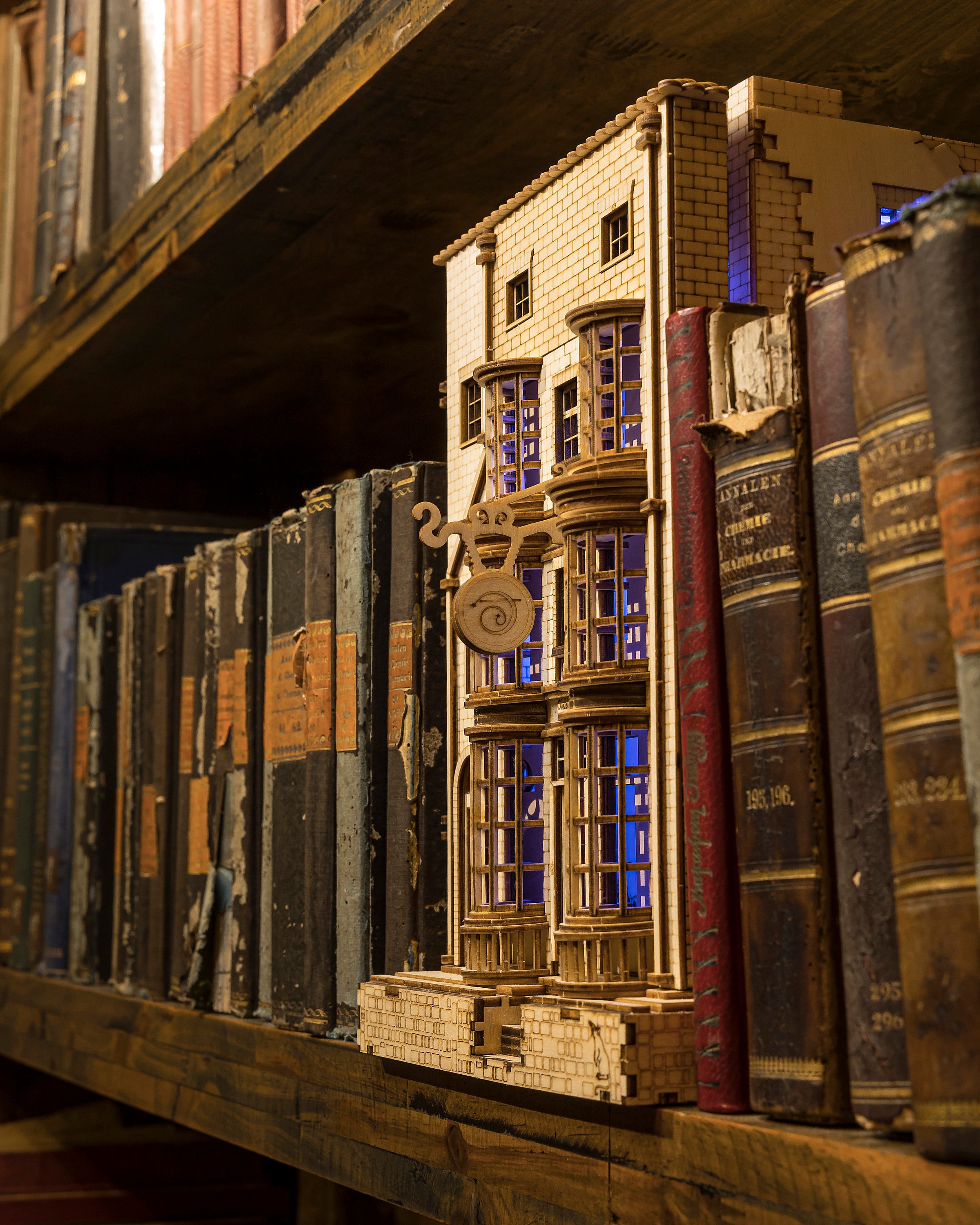 DIY Wizard Book Nook, Wand Shop Handmade Book Nook Kit, Library Design ...