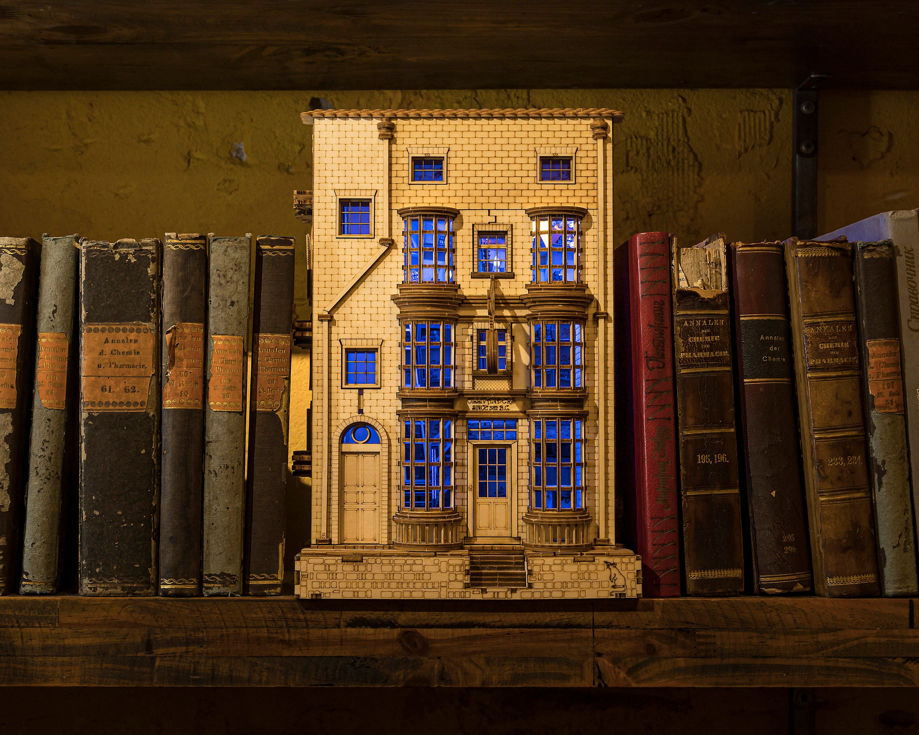 DIY Wizard Book Nook, Wand Shop Handmade Book Nook Kit, Library Design ...