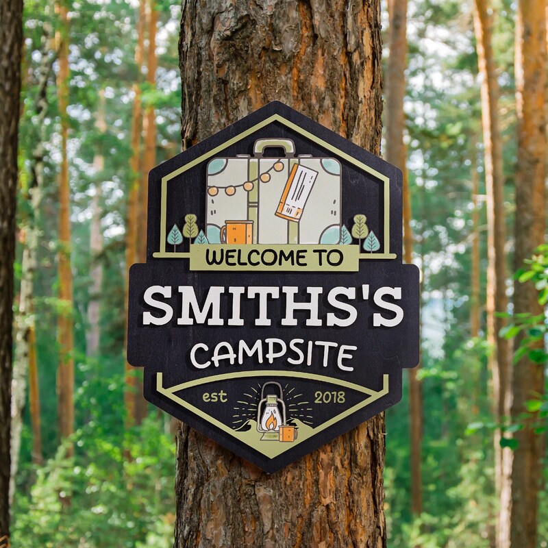 Personalized Camping Signs - Etsy