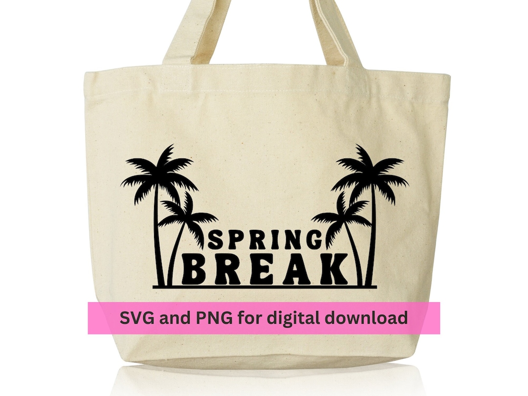 Spring Break SVG, Spring Break PNG, Spring Break Palm Tree Svg and Png ...
