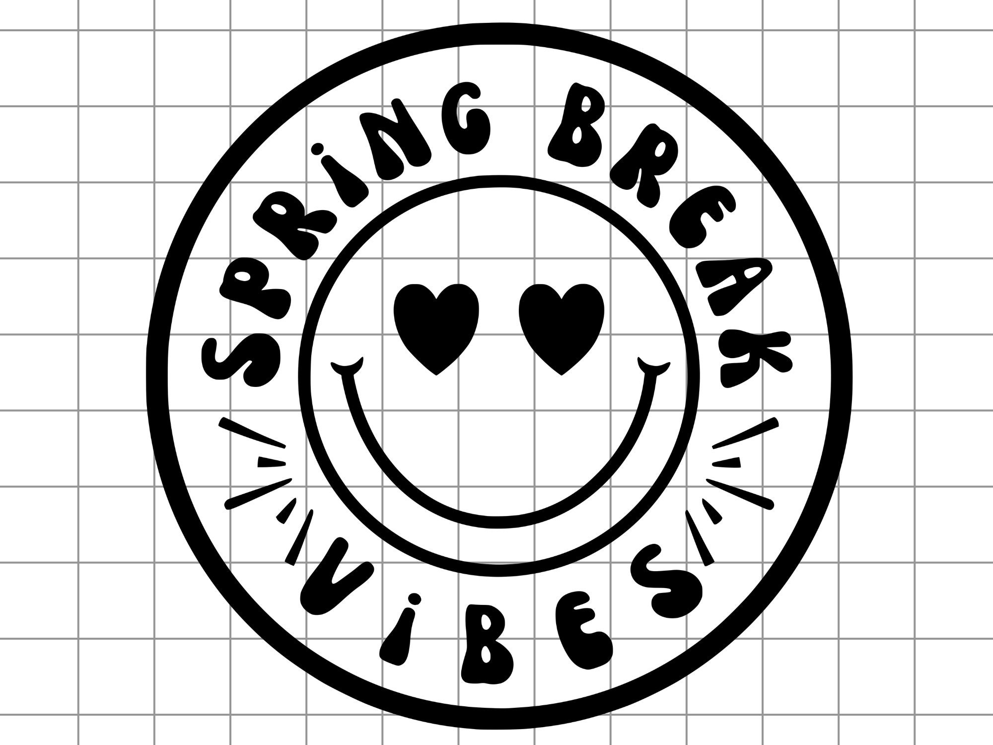 Spring Break SVG, Spring Break PNG, Smiley Face Svg, Smiley Face Spring ...