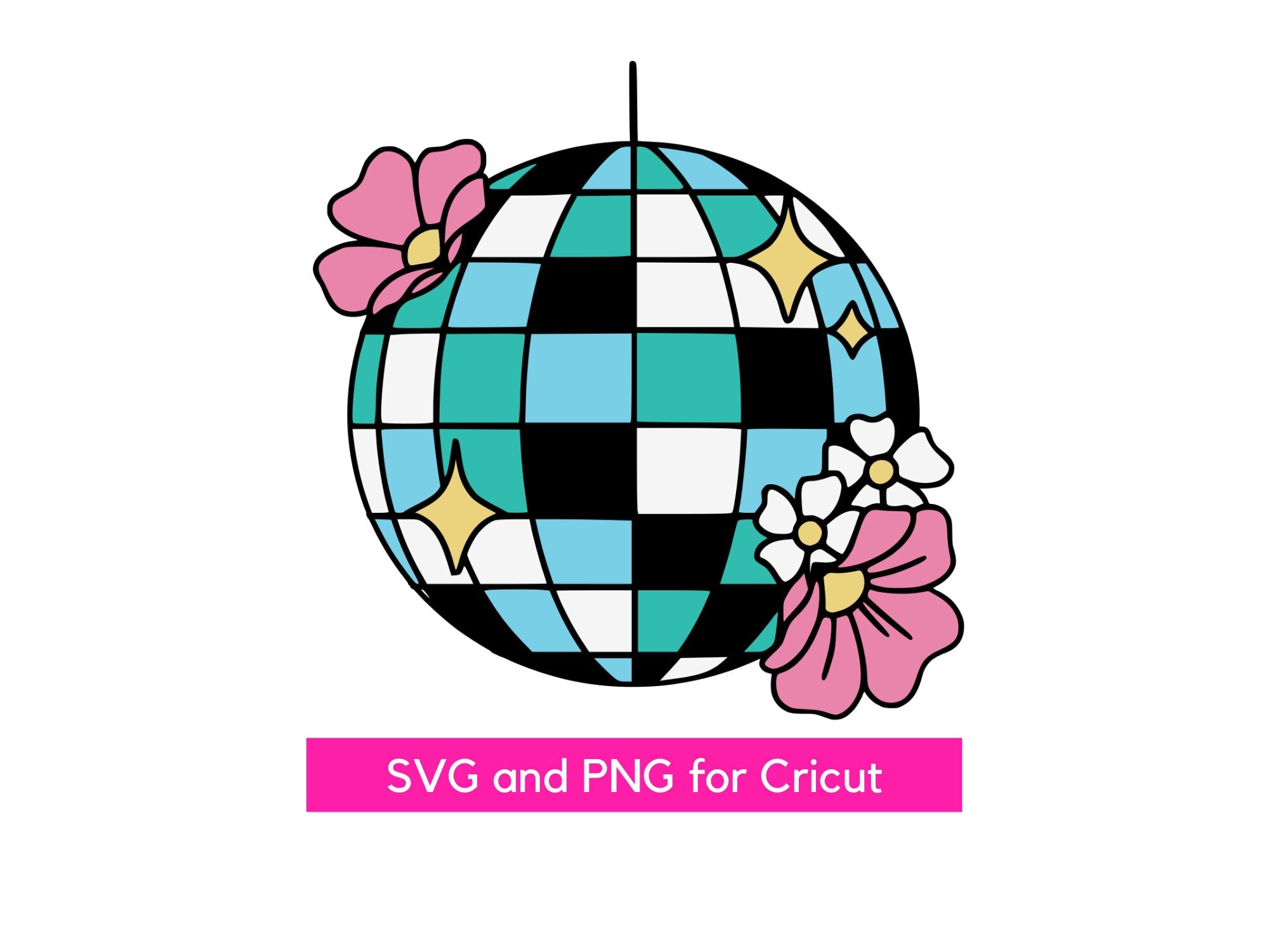 Disco Ball Svg, Discoball Svg and Png, Disco Ball for Cricut - Etsy