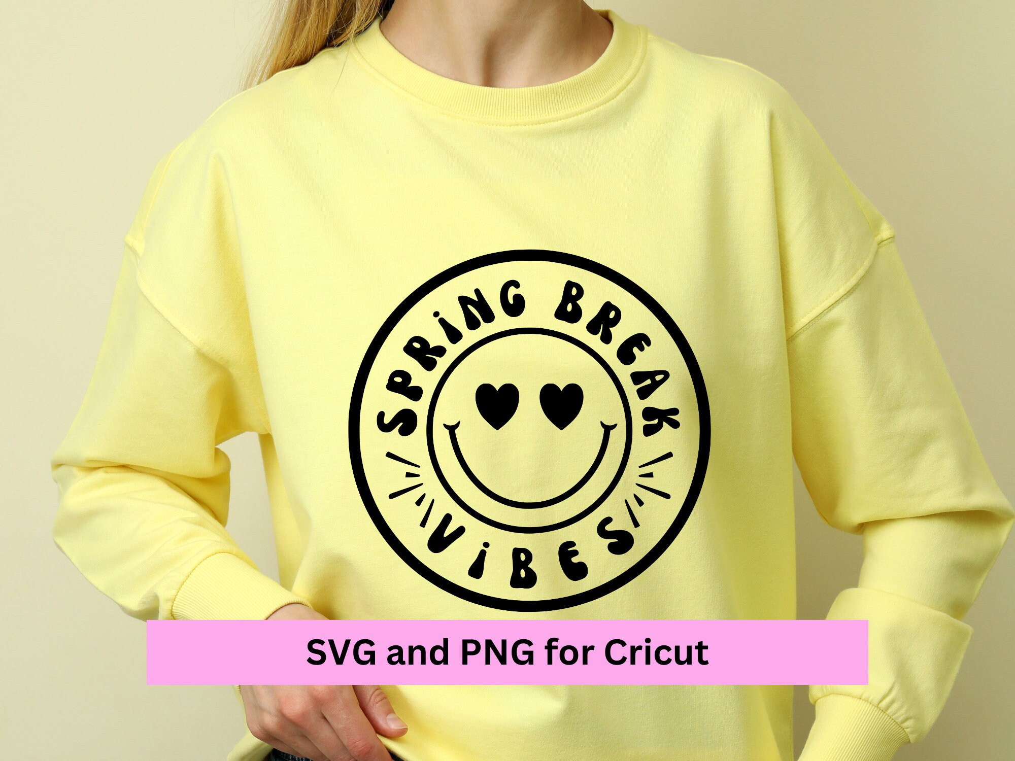 Spring Break SVG, Spring Break PNG, Smiley Face Svg, Smiley Face Spring ...